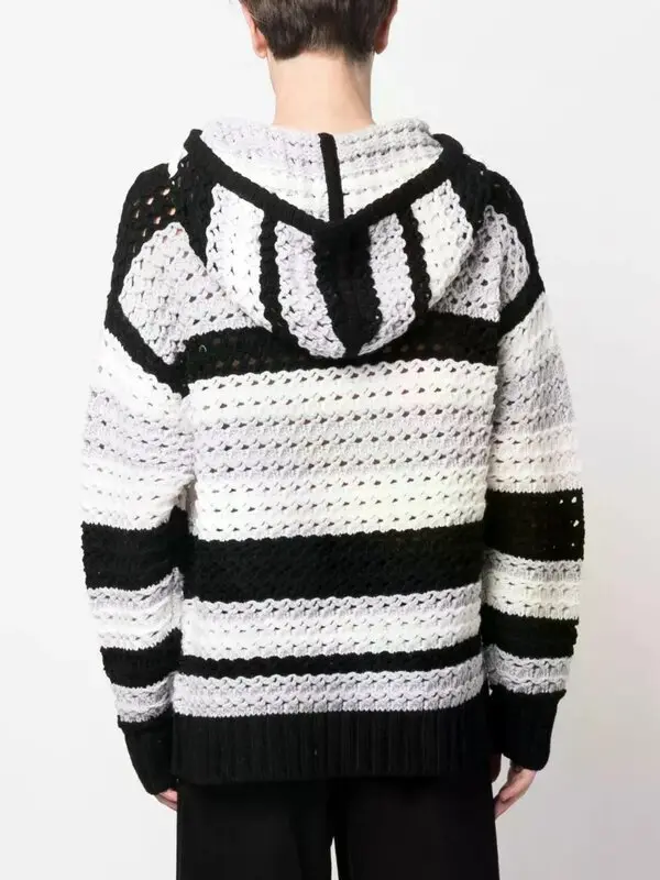 NAHMIAS Striped Hooded Wool Jumper