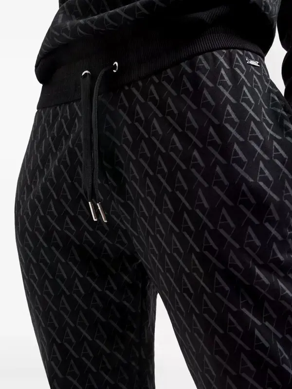 Armani Exchange All-over Logo Print Trousers