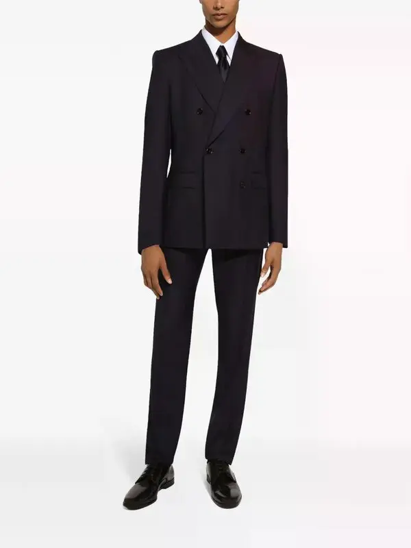 Dolce & Gabbana Slim-cut Striped Virgin Wool Trousers