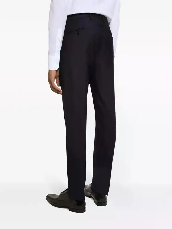 Dolce & Gabbana Slim-cut Striped Virgin Wool Trousers
