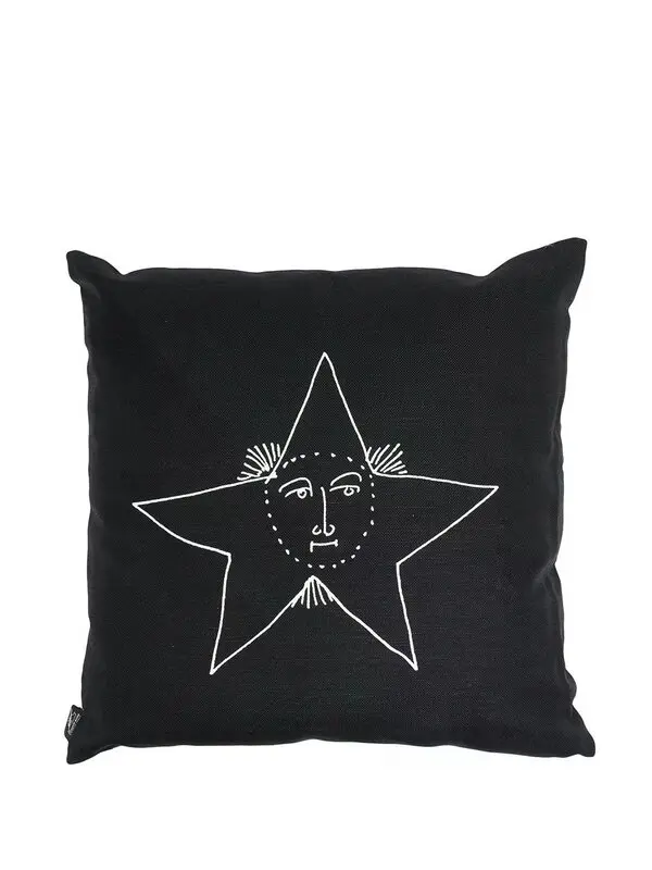 FORNASETTI Solamente-print Cushion - Black