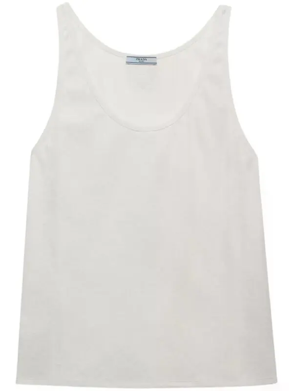 Prada Ribbed Knit Tank Top