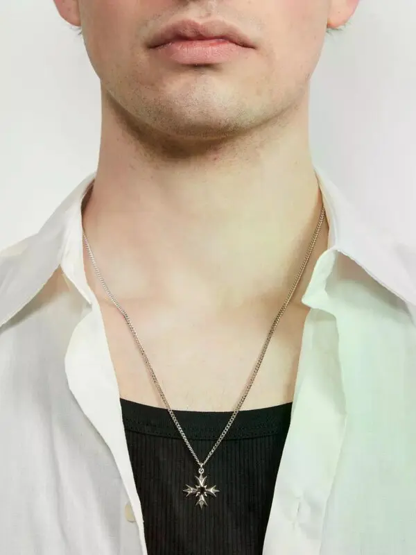 Emanuele Bicocchi Crest Crystal Necklace