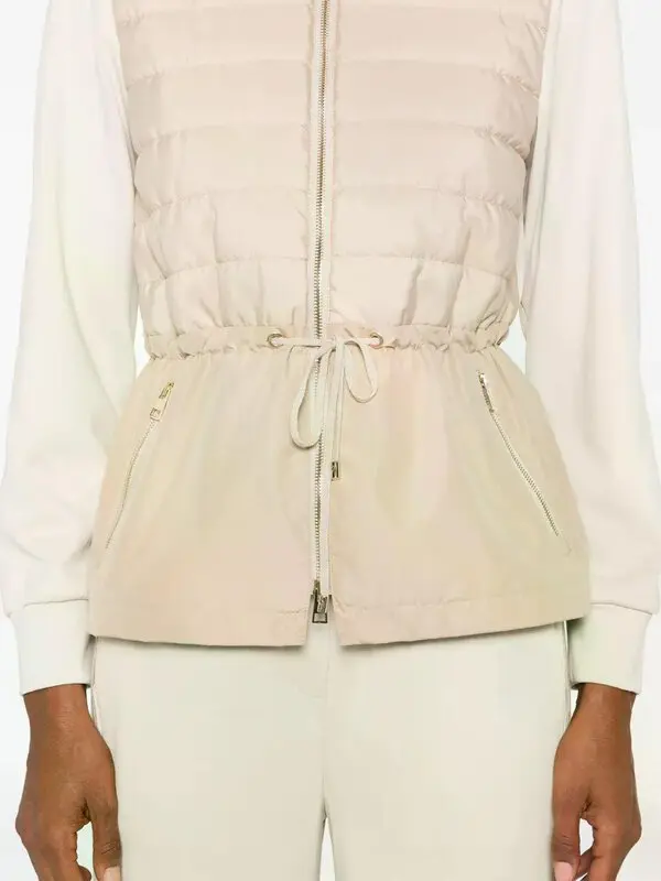 Lorena Antoniazzi Panelled Quilted Zip-up Jacket
