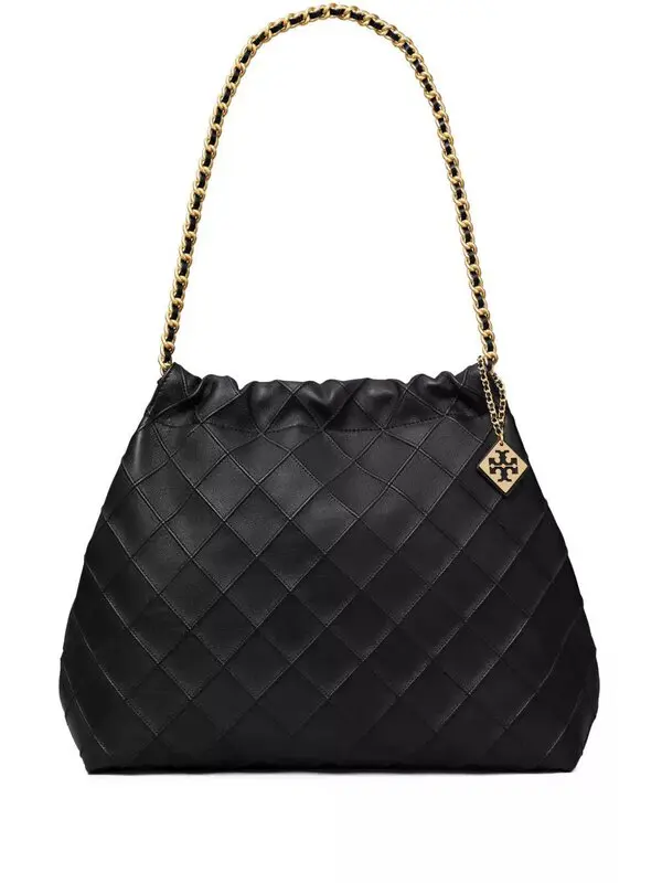 Tory Burch Fleming Soft Drawstring Tote Bag - Black