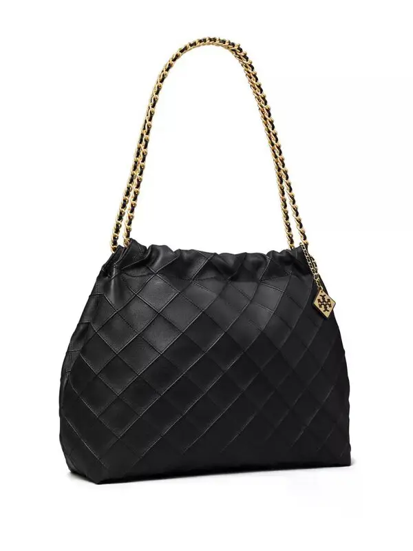 Tory Burch Fleming Soft Drawstring Tote Bag - Black