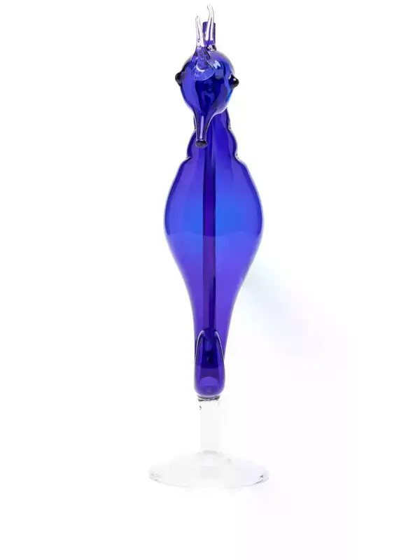 LES-OTTOMANS Seahorse Cocktail Glass - Blue
