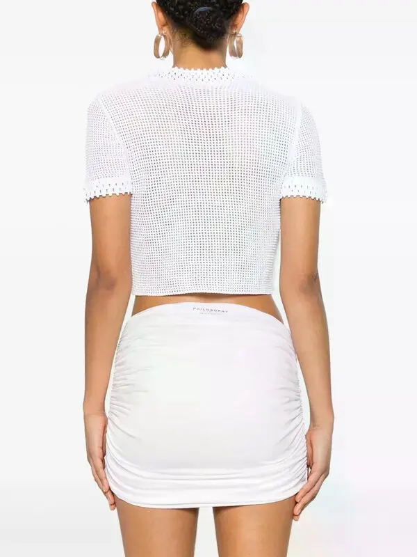 Philosophy Di Lorenzo Serafini Macramé Cropped Top