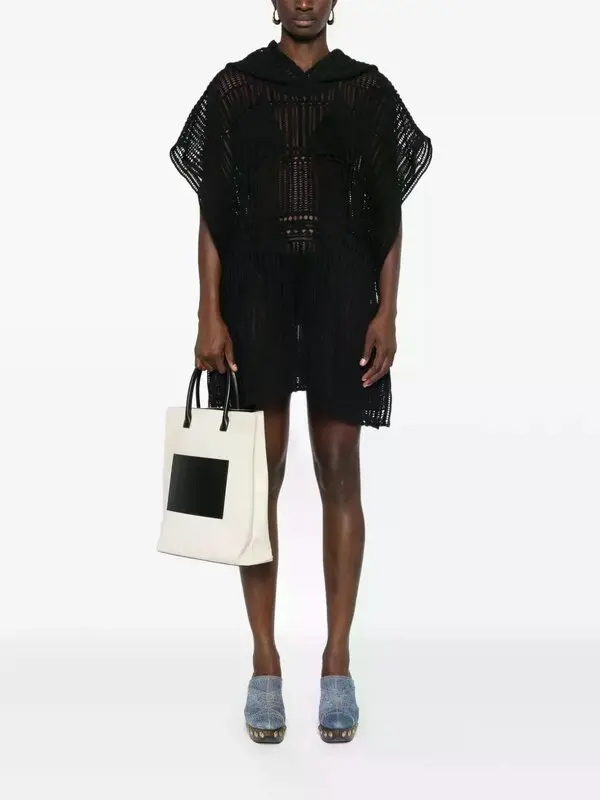 Givenchy Crochet Hooded Poncho