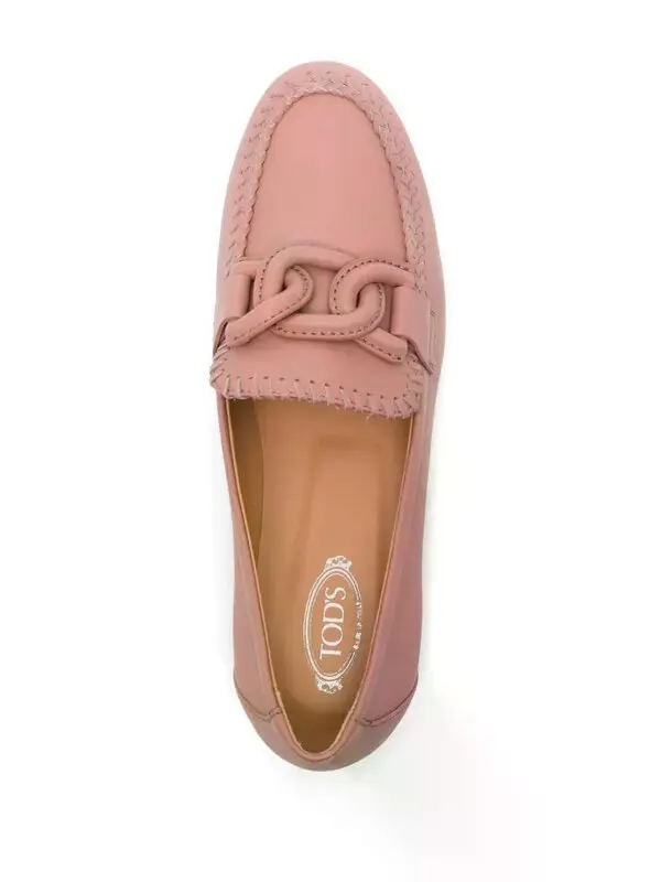 TOD'S Kate Braided-detail Loafers