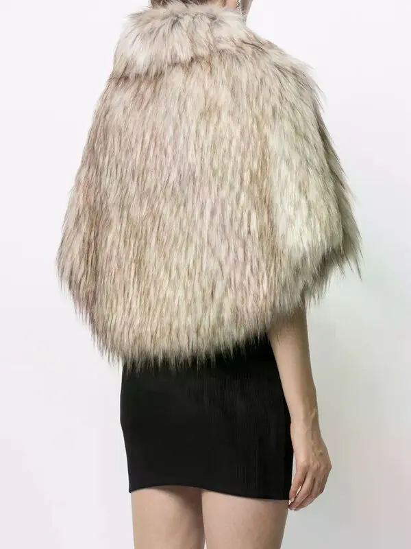 UNREAL FUR Faux Fur Cropped Cape