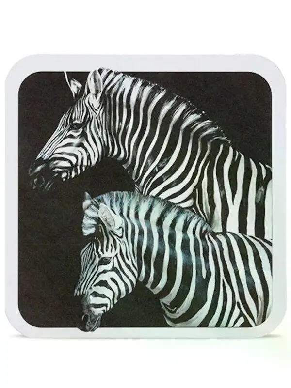 Dolce & Gabbana Zebra Motif Coasters - Black