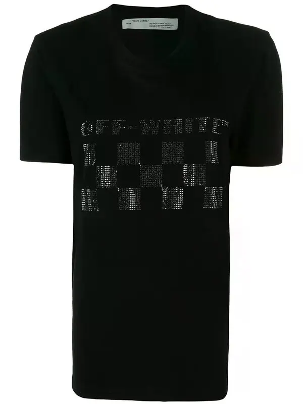 Off-White Embellished Logo Print T-shirt