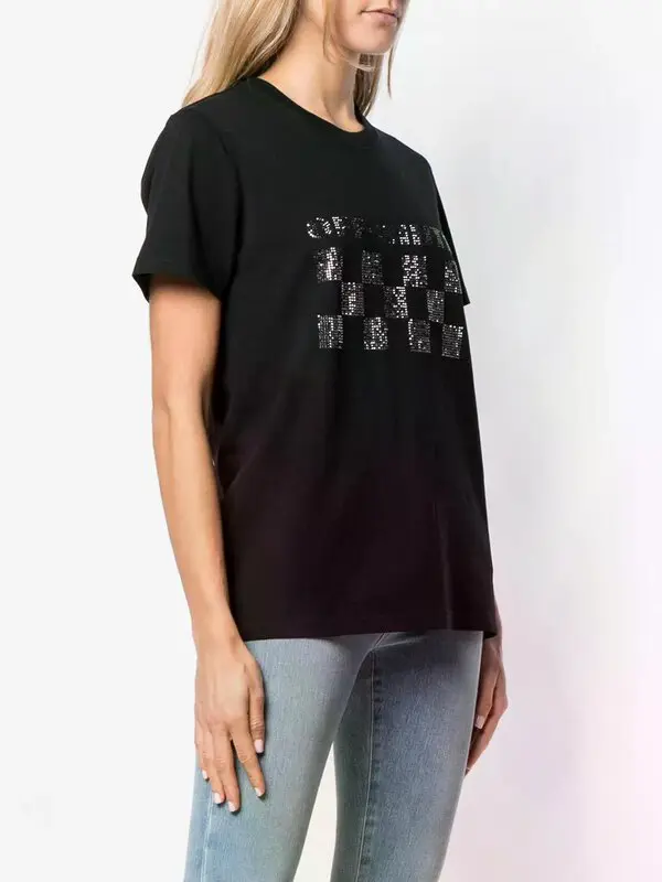 Off-White Embellished Logo Print T-shirt