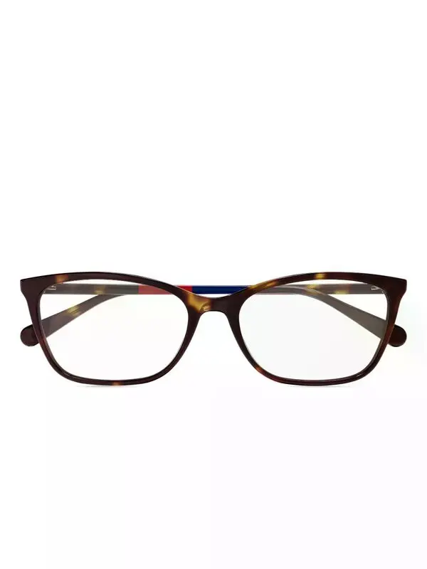 Gucci Rectangle Frame Glasses - Brown