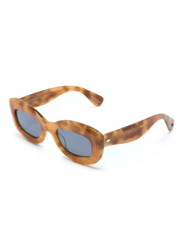 Garrett Leight Dolores Round Frame Sunglasses
