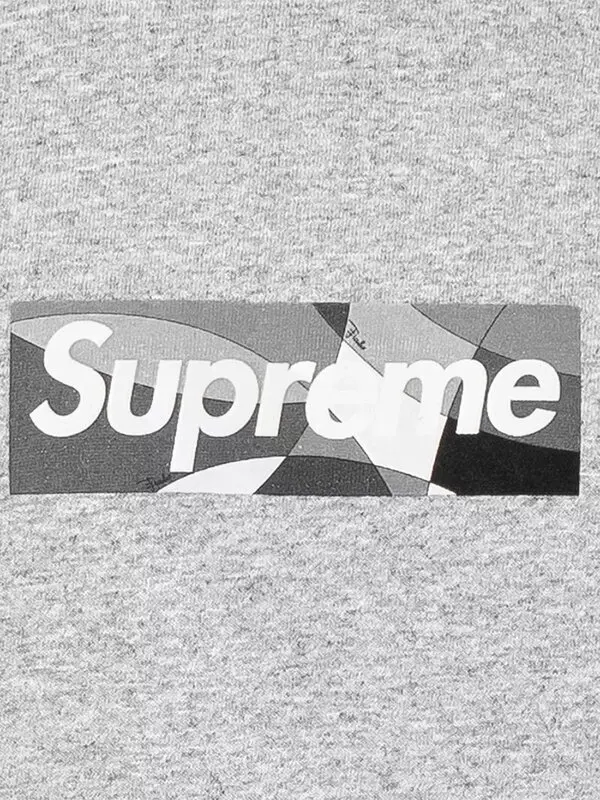 Supreme X Emilio Pucci Box Logo Crew Neck T-shirt - Grey