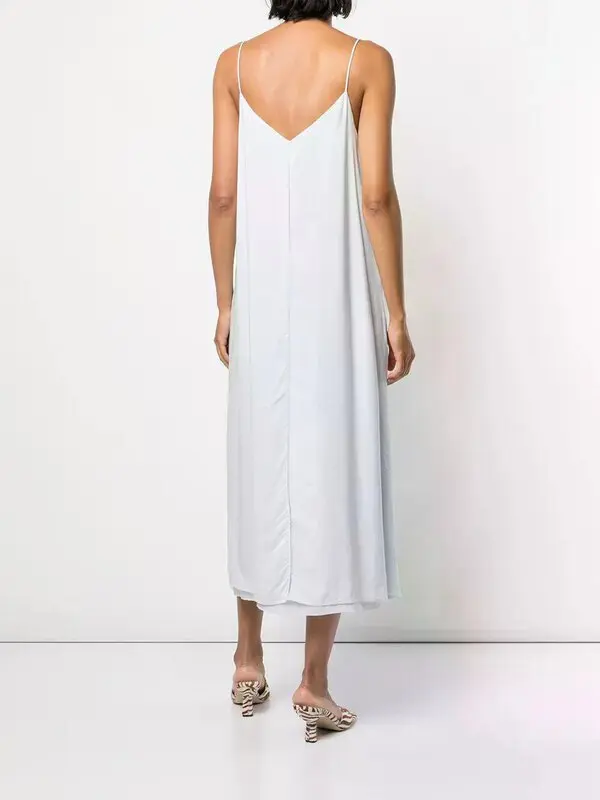 Voz Double-layer Cami Dress - Blue