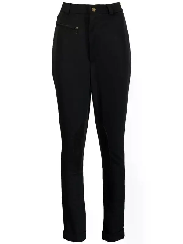 Ralph Lauren Mid-rise Slim-fit Trousers - Black