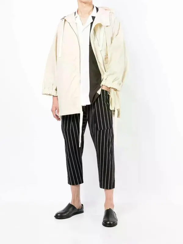 TOOGOOD Hooded Cotton Drawstring Coat