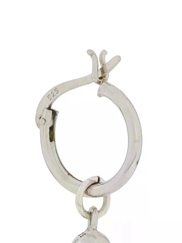 TRUE ROCKS Pill Hoop Earring - Silver