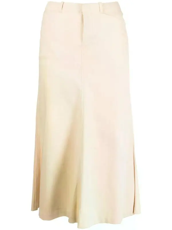 Ralph Lauren Low-rise Cotton Midi Skirt - Brown
