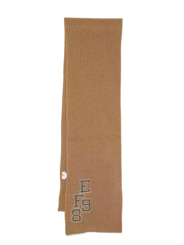 Elisabetta Franchi College-style Patch Scarf