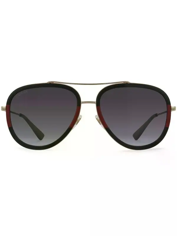 Gucci Pilot Frame Sunglasses - Green
