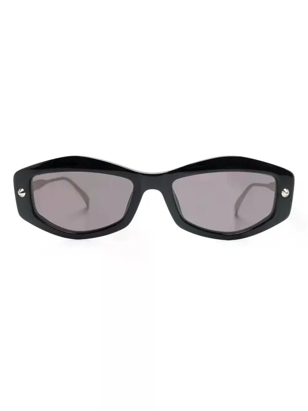 Alexander McQueen Geometric Spike-studded Sunglasses - Black
