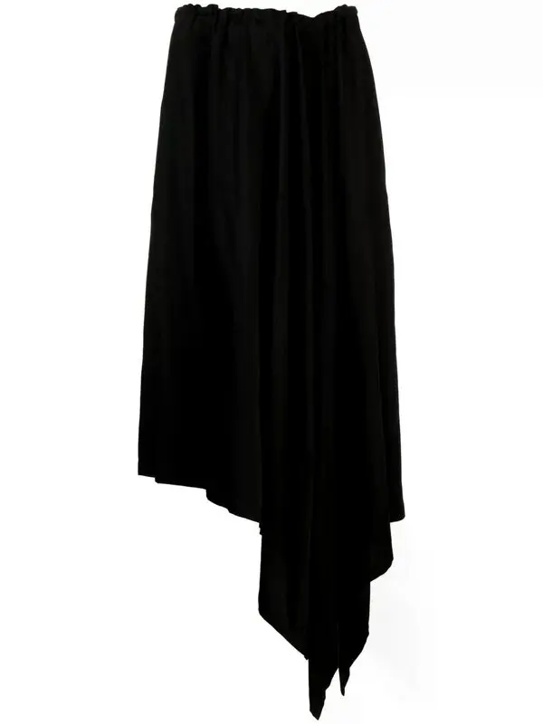 Yohji Yamamoto Satin Drawstring Sarrouel Trousers