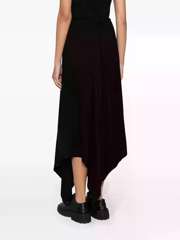 Yohji Yamamoto Satin Drawstring Sarrouel Trousers