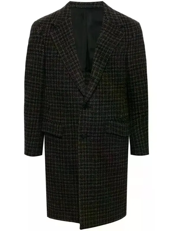 Caruso Houndstooth Wool-cashmere Blend Coat