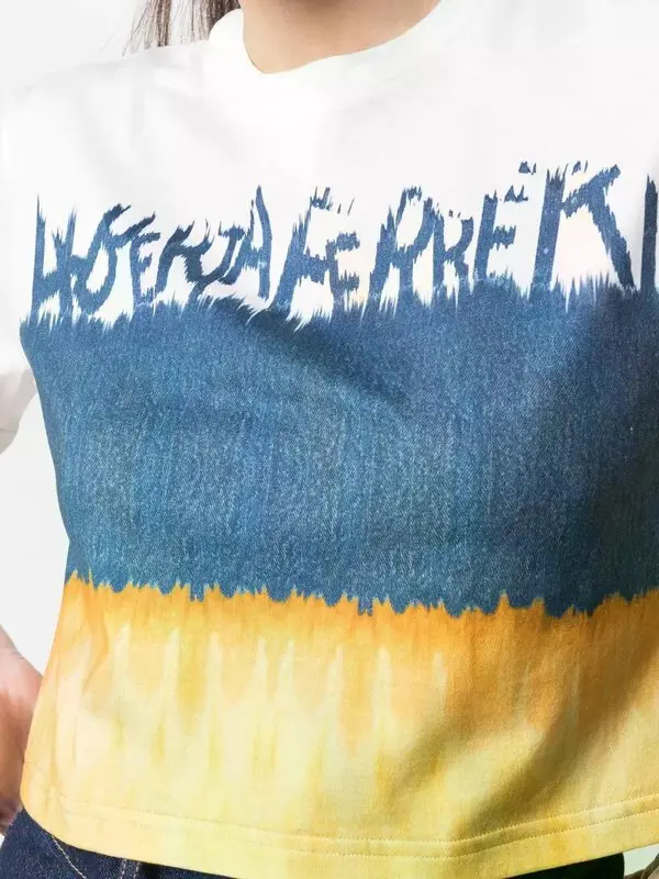 Alberta Ferretti Cotton Tie-dye Print T-shirt