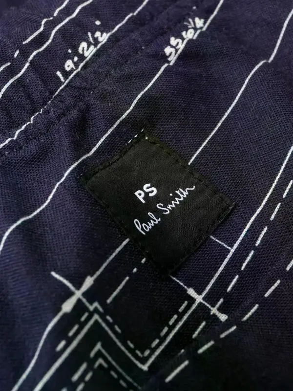 Paul Smith Graphic Print Cotton Shorts