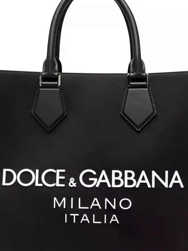 Dolce & Gabbana Logo-embossed Tote Bag - Black