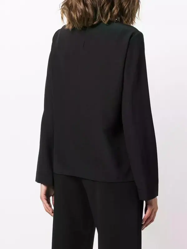 Emporio Armani Long-sleeve Silk Top