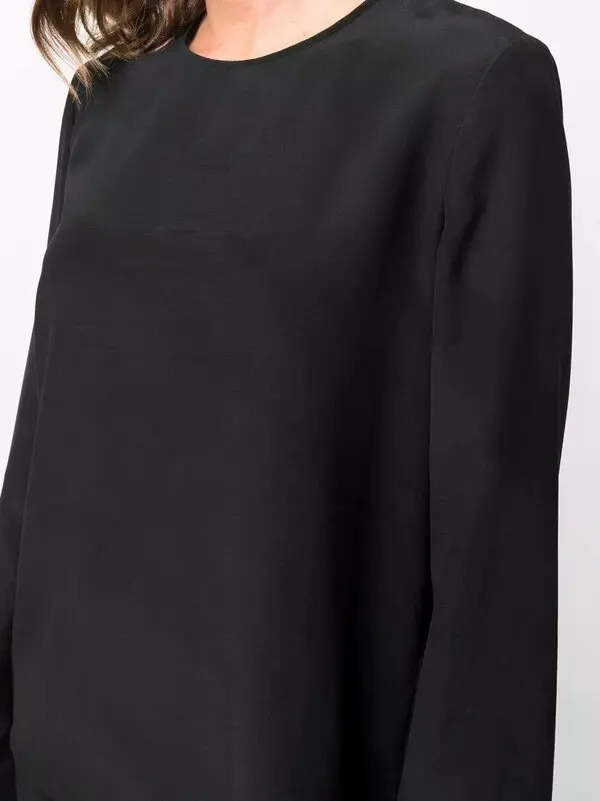 Emporio Armani Long-sleeve Silk Top