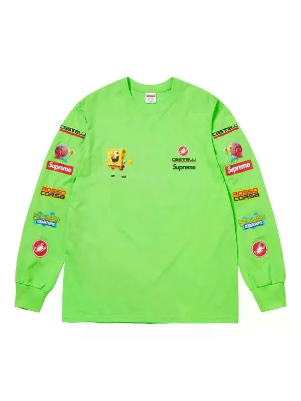 Supreme X Spongebob X Castelli Racing Long-sleeve T-shirt