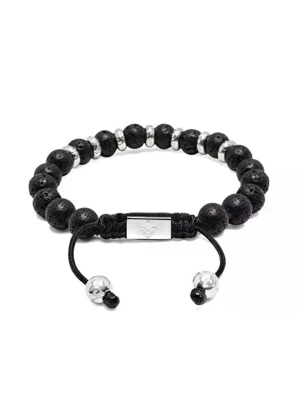 NIALAYA JEWELRY Engraved -tone Bead Bracelet