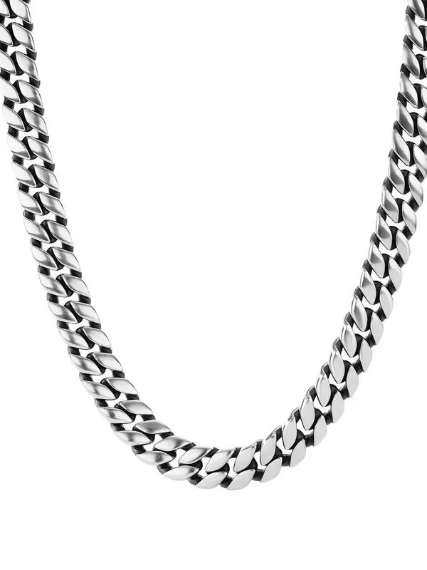 David Yurman Sterling Curb Chain Necklace - Silver