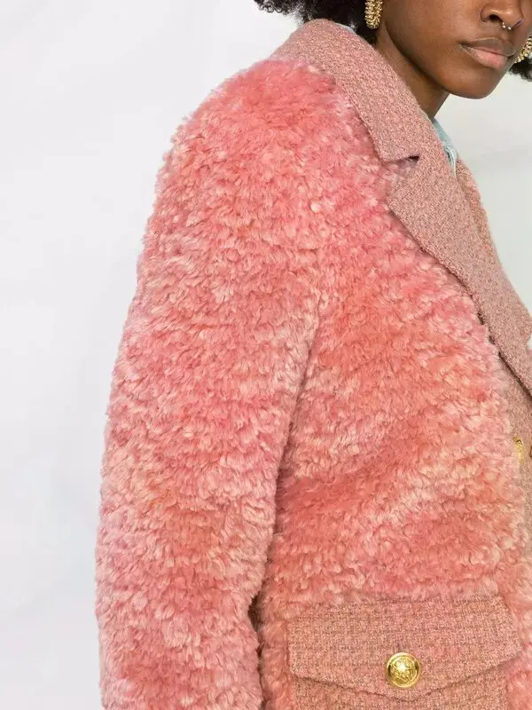 Moschino Textured Double-breasted Blazer