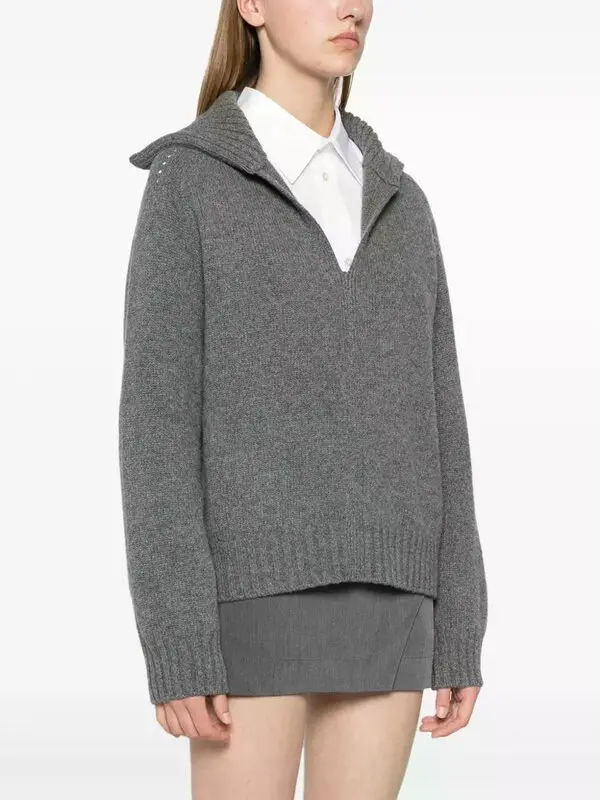 Plan C Mélange Wool-cashmere Blend Sweater