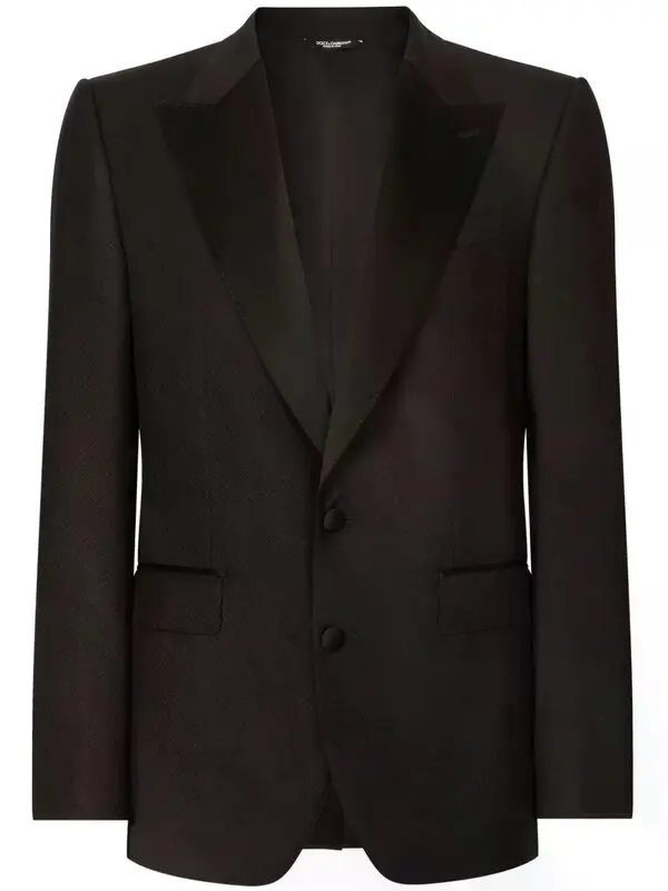 Dolce & Gabbana Contrasting Lapels Two-piece Suit