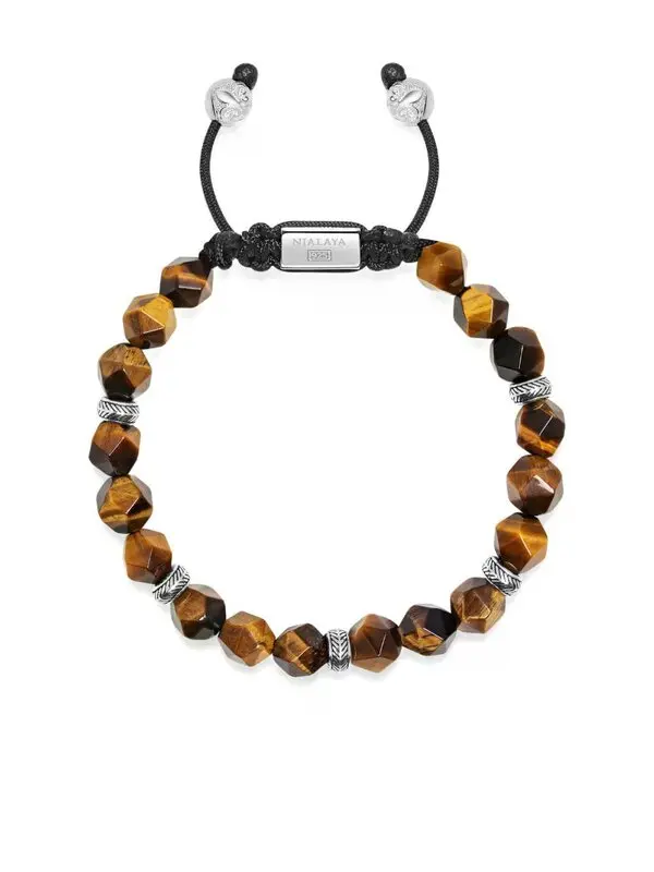NIALAYA JEWELRY Beaded Bracelet - Silver