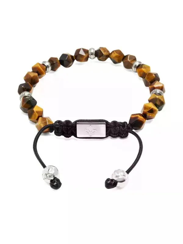 NIALAYA JEWELRY Beaded Bracelet With Logo Engraving