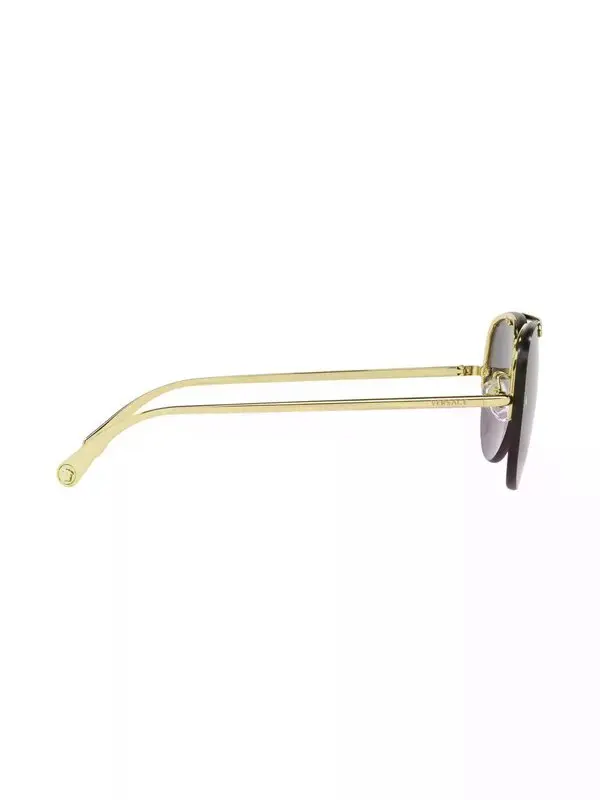Versace Medusa Glam Pilot Sunglasses - Gold