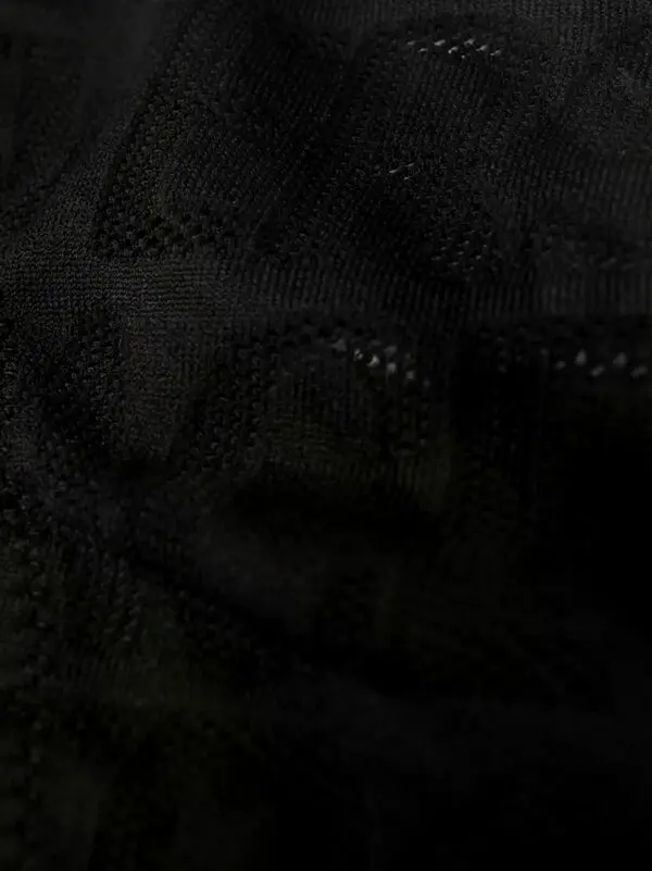 Versace Allover Jacquard Mesh Thong