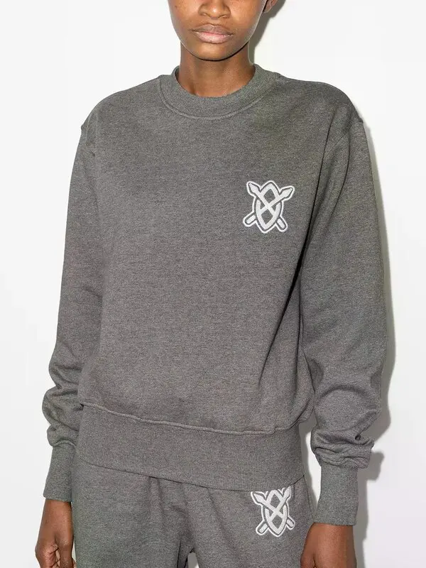 DAILY PAPER Logo-embroidered Sweatshirt - Grey
