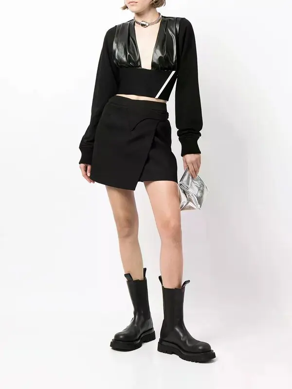 1017 Alyx 9sm Cropped Sweatshirt-sleeve Top
