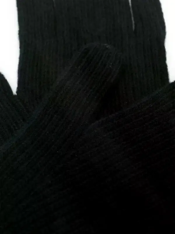 BARRIE Intarsia-knit Cashmere Gloves